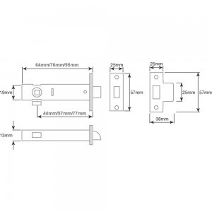 JL149BL - Tubular Latch